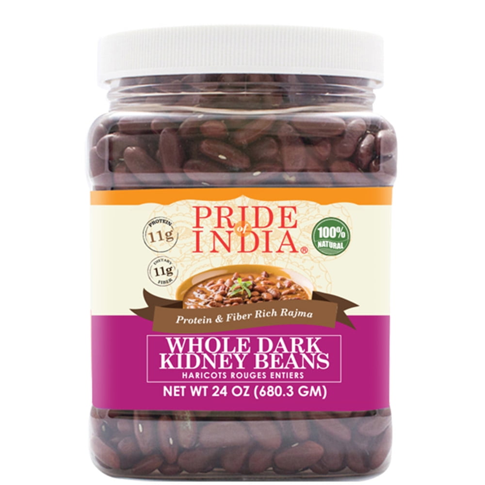 Pride of India Whole Dark Kidney Beans 1.5 lbs Jar - Walmart.com