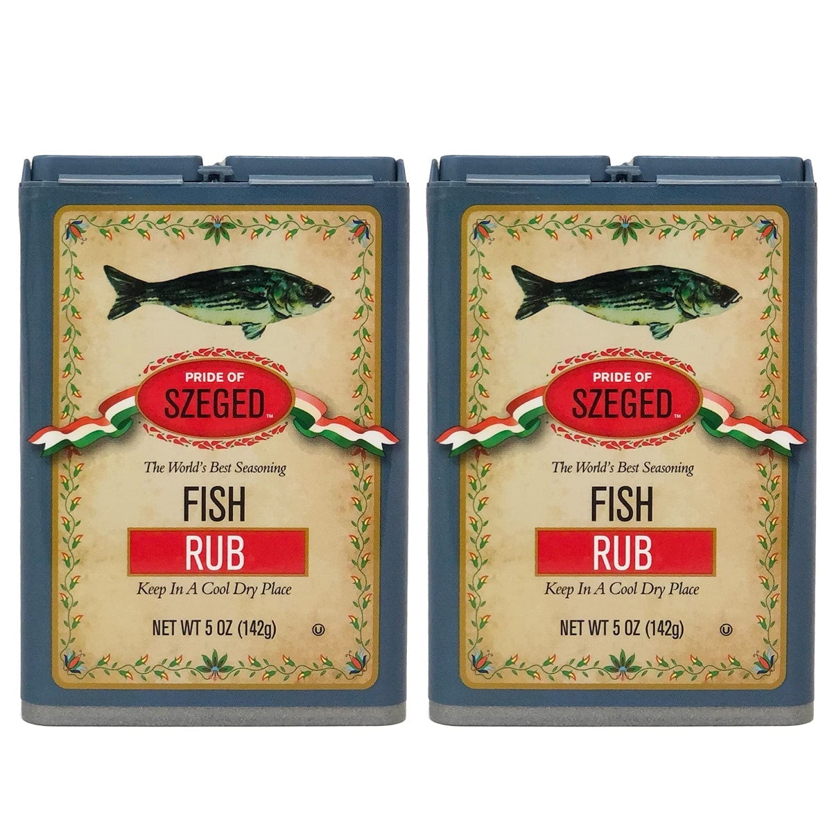 Pride of Szeged Fish Rub 2/5 oz Cans - Walmart.com