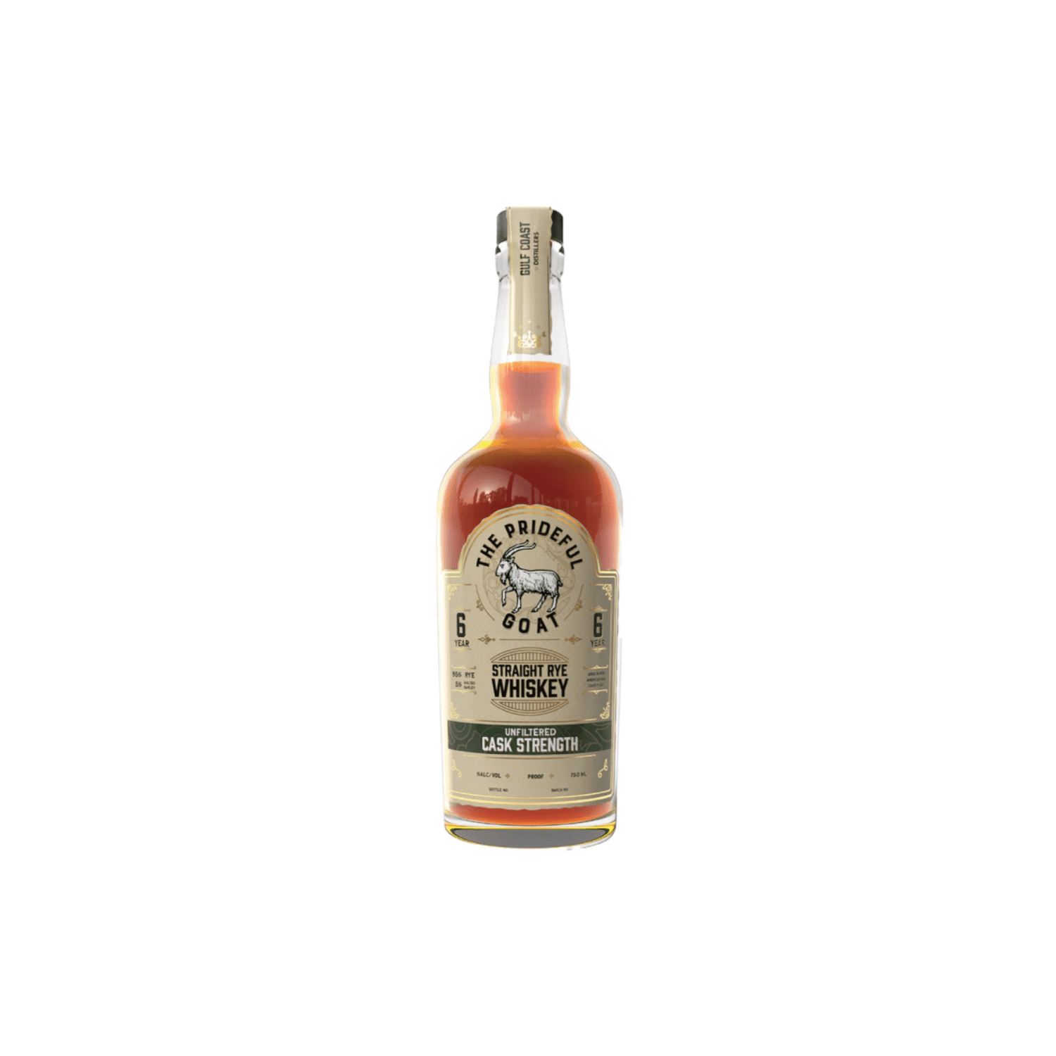 Prideful Goat 6-Year Cask Strength Rye Whiskey, 750 ml 57.4% ABV ...