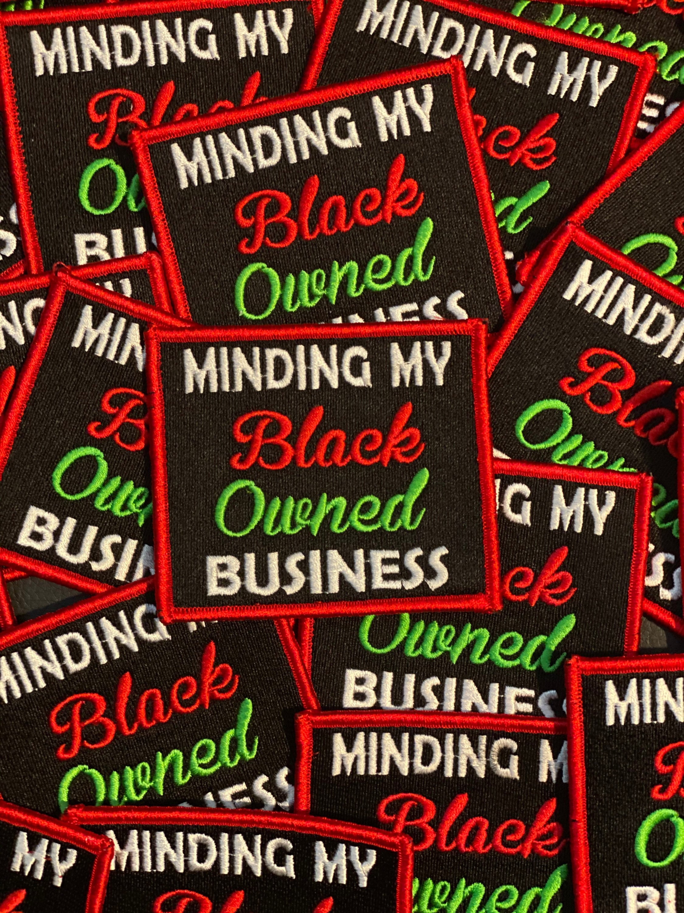 Prideful Patchez, Black Owned Business Patch, iron on patch, sew on ...