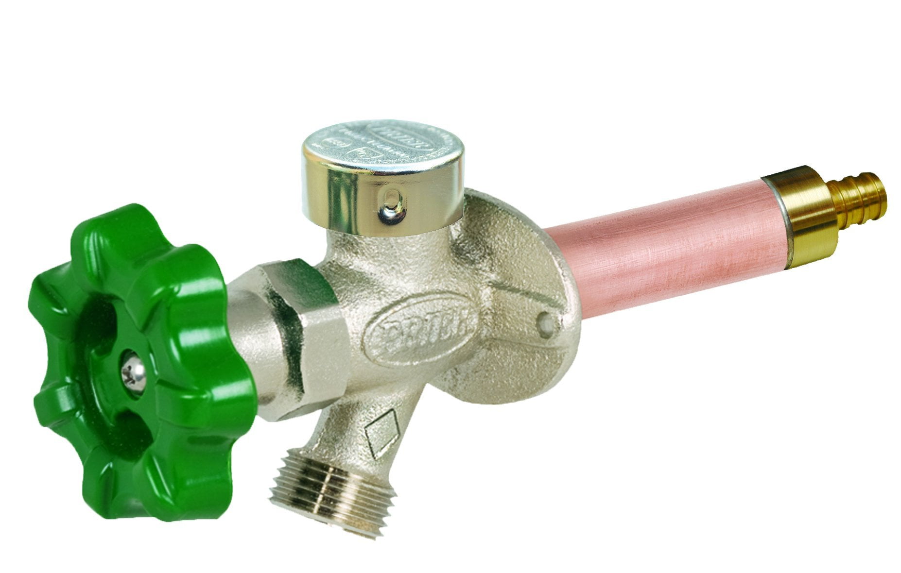 PRIER Products Wall Hydrant P-164X12 Quarter Turn Anti-Siphon - Soft ...