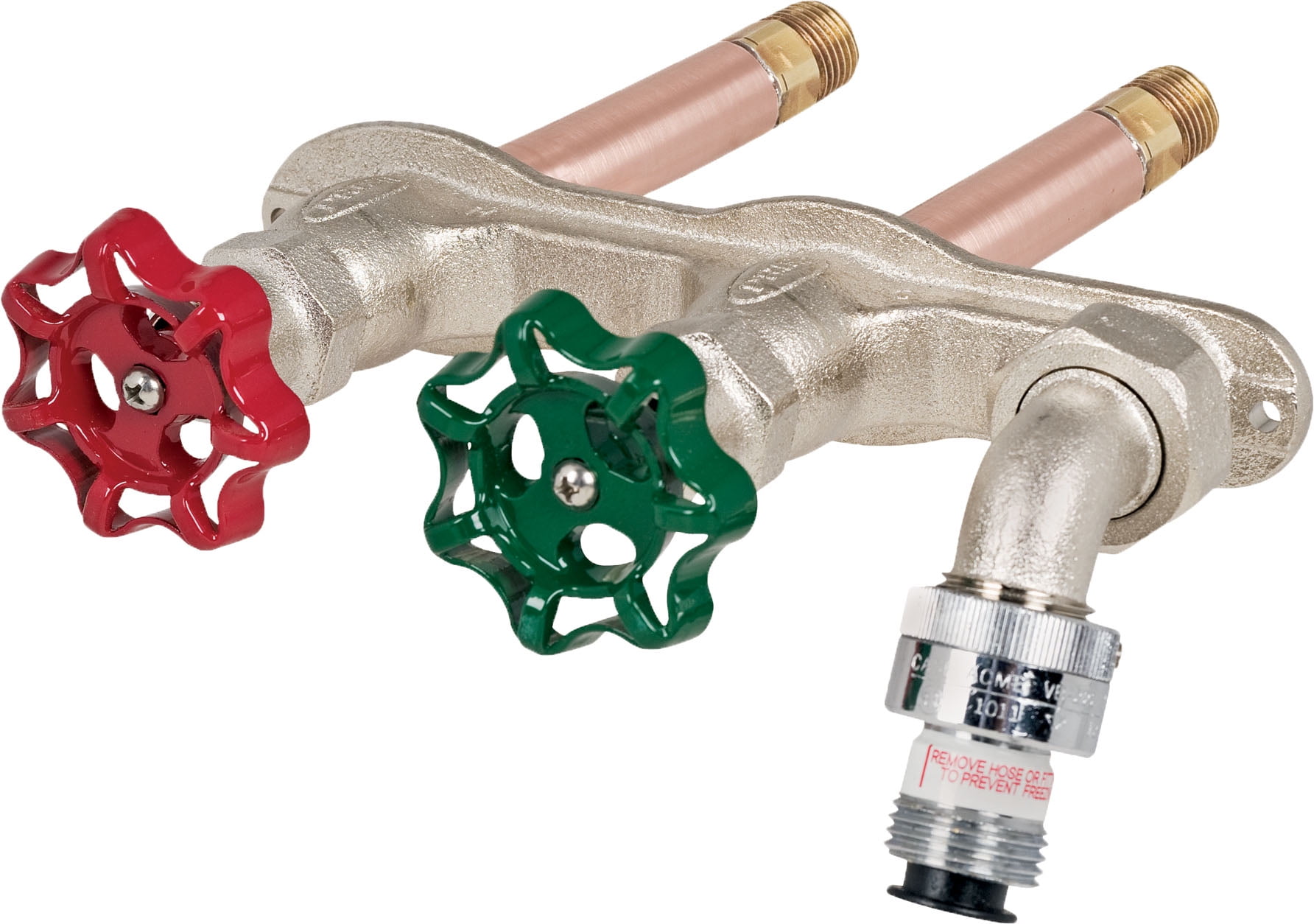 Prier C-108D12 12 in. Hot And Cold Anti-Siphon Hose Thread Wall Faucet ...