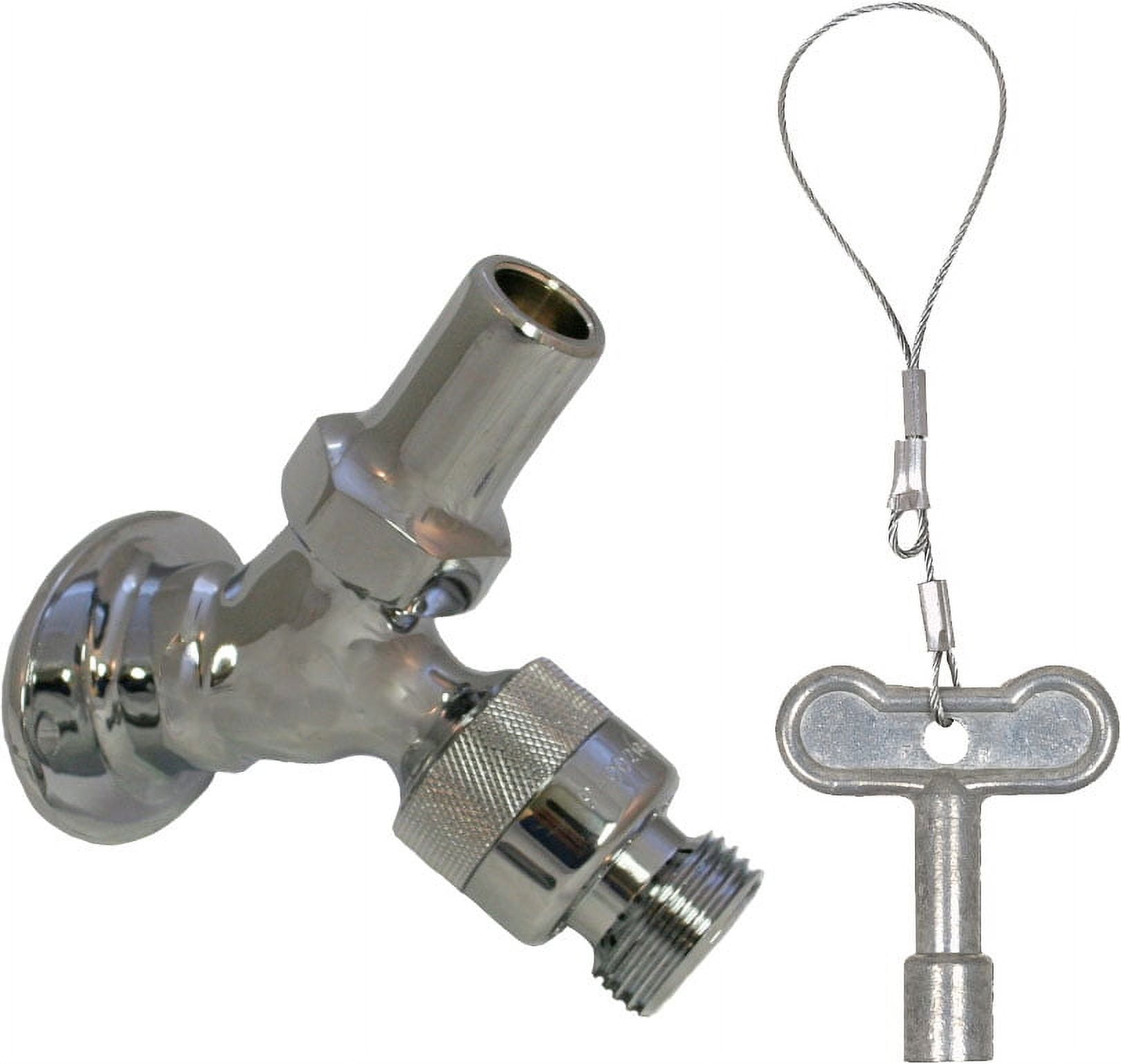Prier Products C-255.50 1/2" Fpt Key-Operated Faucet - Chrome - Walmart.com