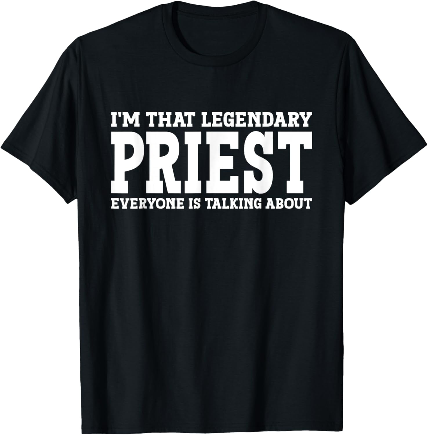 Priest Job Title Employee Funny Worker Profession Priest T-Shirt ...