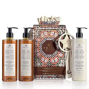 Prija Home SPA Gift Kit (Includes Vitalizing Hair & Body Cleanser, Hand ...