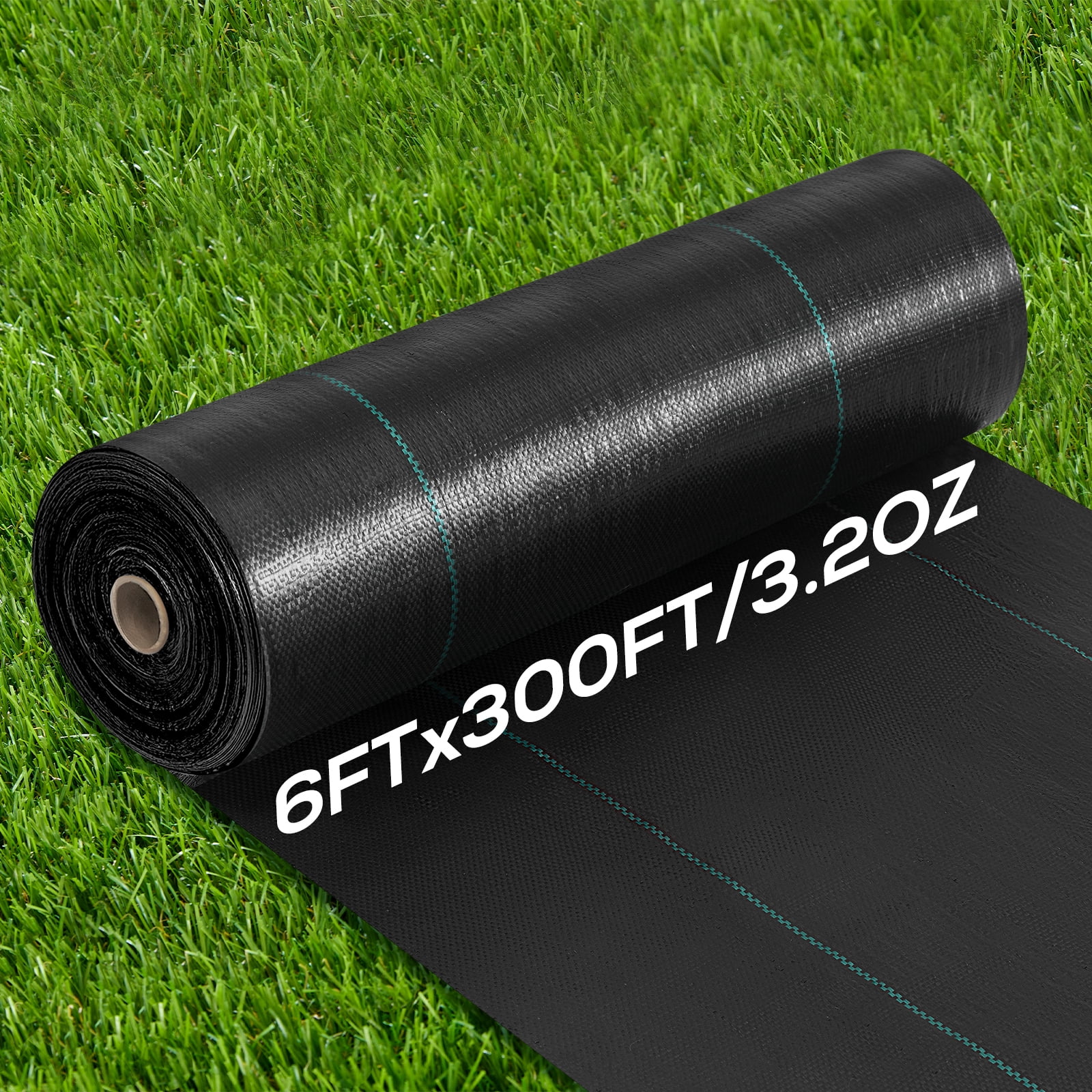 Prilinex 6x300ft Weed Barrier Fabric, 3.2oz Heavy Duty Geotextile ...