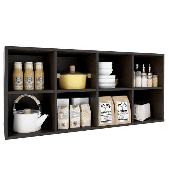 Prilinex Stackable 8 Cube Storage Organizer Bookcase, Wood Cube Shelf ...