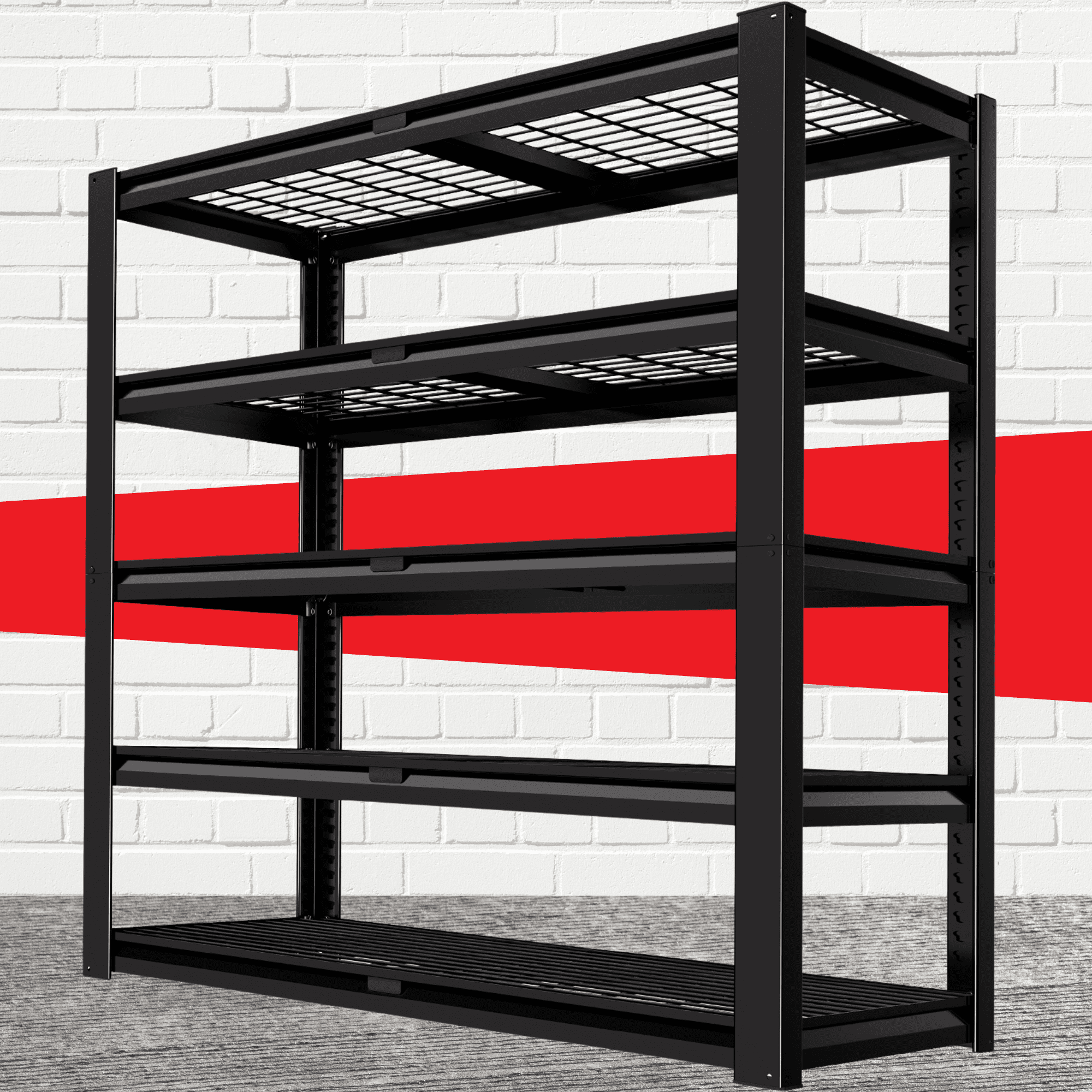Prilinex 2750LBS Metal Storage Shelves Wire Shelving Unit Garage ...