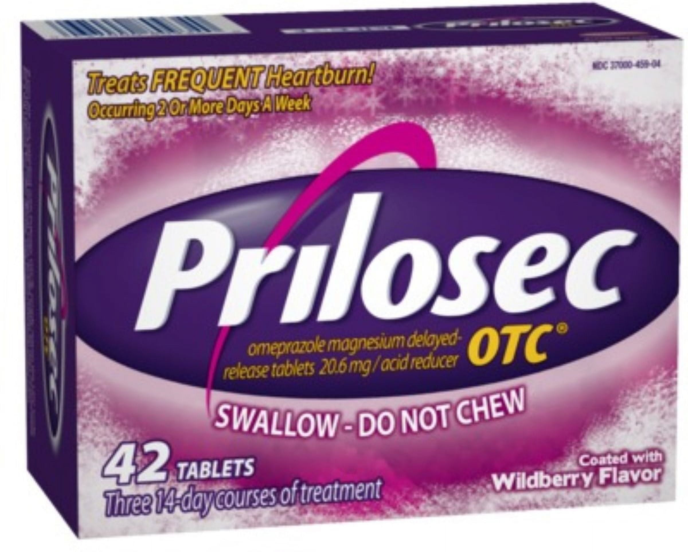 Prilosec OTC Acid Reducer, Delayed-Release Tablets, Wildberry 42 ea (Pack of 6) - Walmart ...