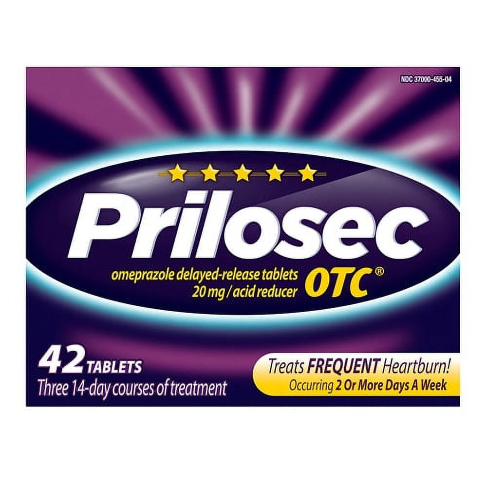 Prilosec OTC 20mg Heartburn Relief Acid Reducer Tablets - 42 Count ...