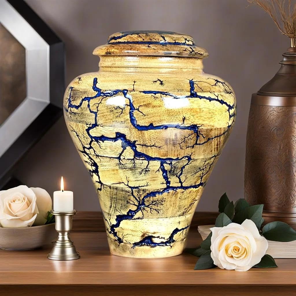 Prim Art Cremation Urn Wooden Urns for Human Ashes Adult Burial ...
