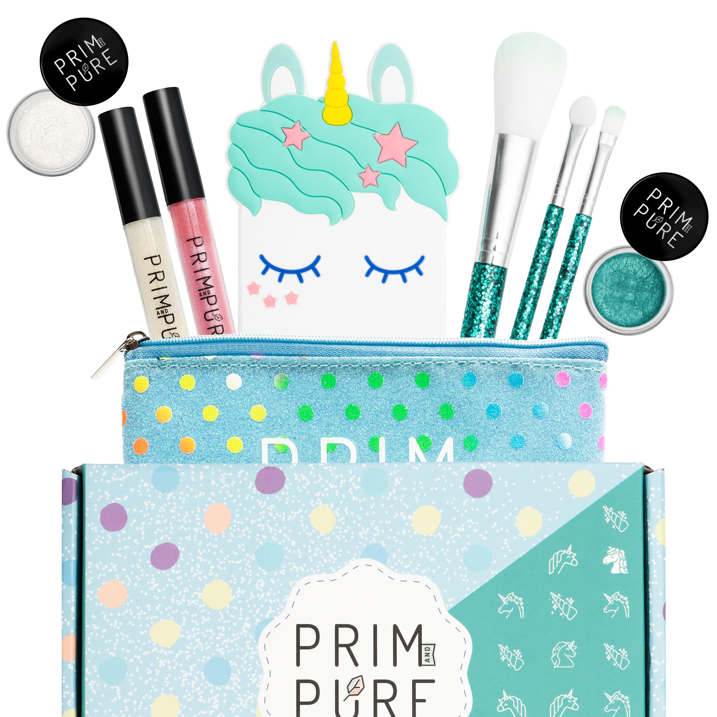 Prim and Pure Mineral Gift Set with Unicorn Mirror| Perfect for Play ...