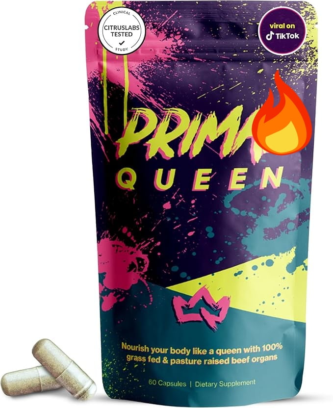 Primаl Quеen Optimized Beef_Organ_Superfood_Supplement 60 Count 1 Pack ...