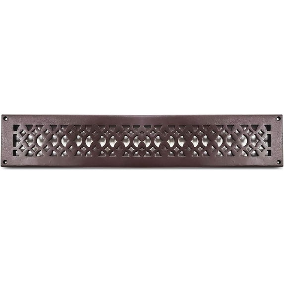 Prima Decorative - Cast Aluminum Air Return Grill 3″ x 24″ (Brown ...