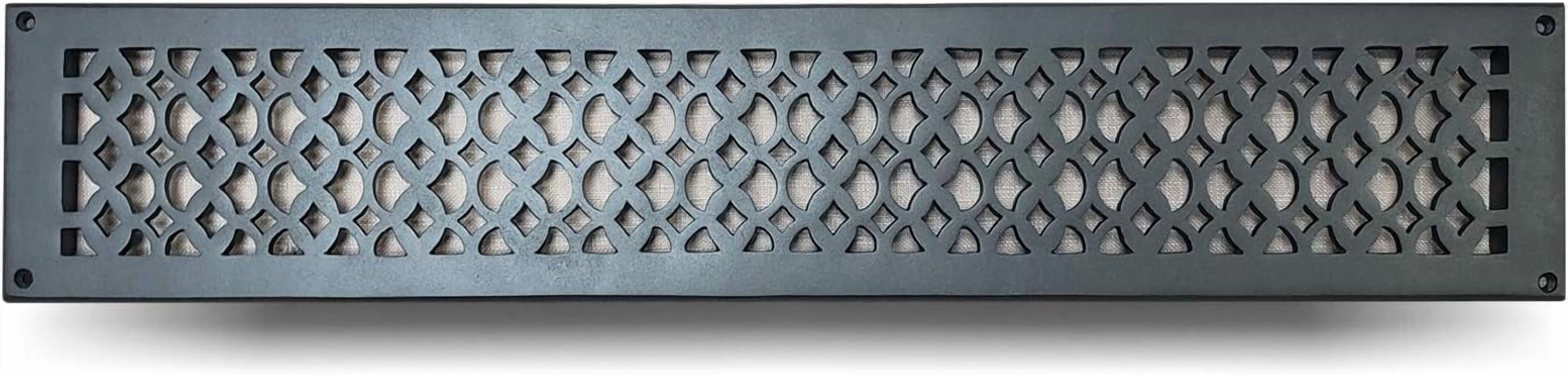 Prima Decorative - Cast Aluminum Air Return Grill 4" x 30" (Black ...