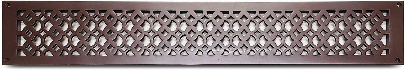 Prima Decorative - Cast Aluminum Air Return Grill 4" x 30" (Brown ...