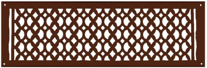 Prima Decorative - Cast Aluminum Air Return Grill 6″ x 24″ (Brown ...