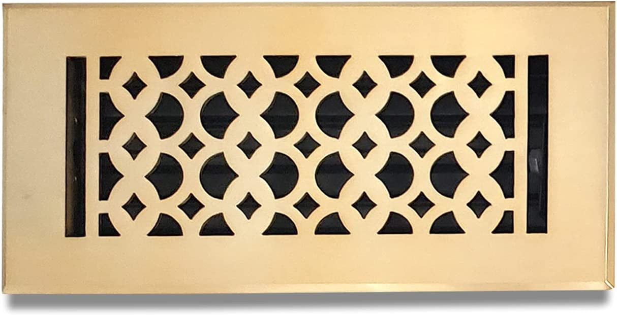 Prima Decorative - Cast Aluminum Floor Register 4" X 10" VR-100 | with ...