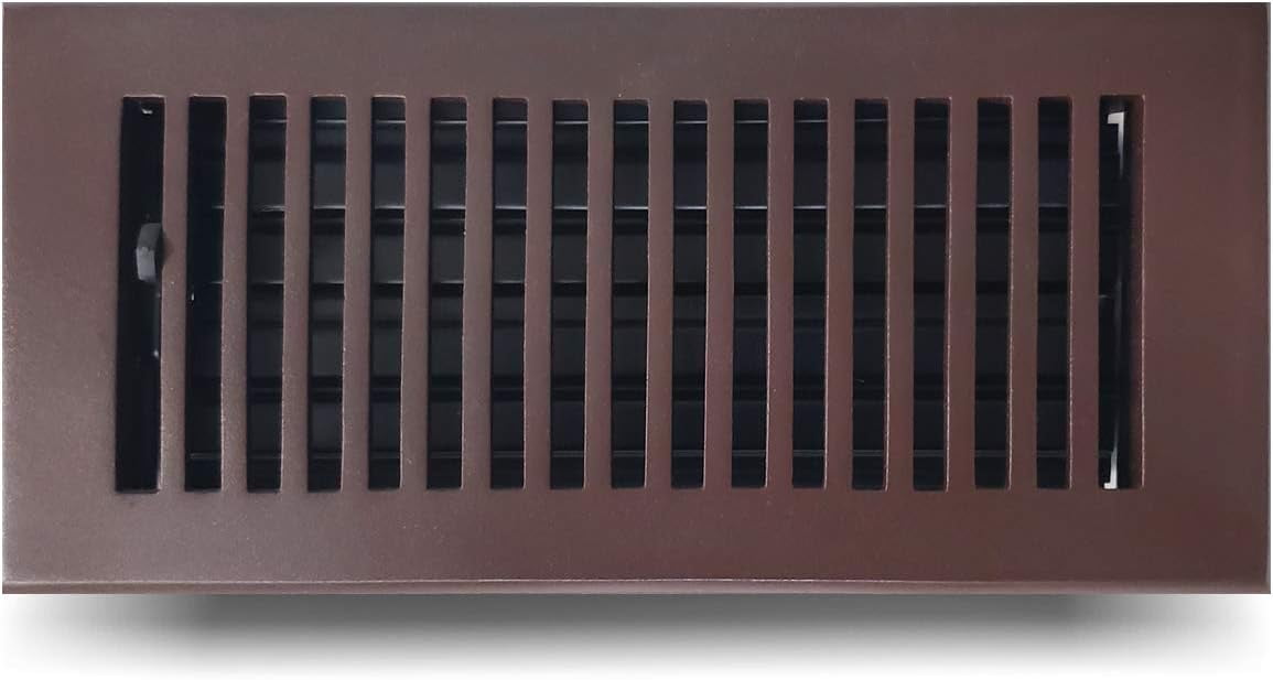 Prima Decorative - Floor Register 4X10 Cast Aluminum VR-102|Heavy Duty ...