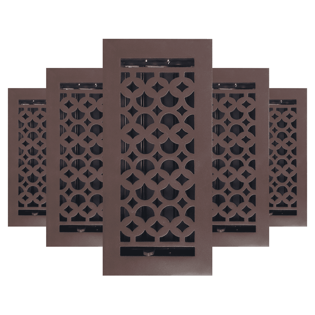 Prima Decorative Hardware Cast Aluminum Floor Register 4" X 10" VR-100 ...