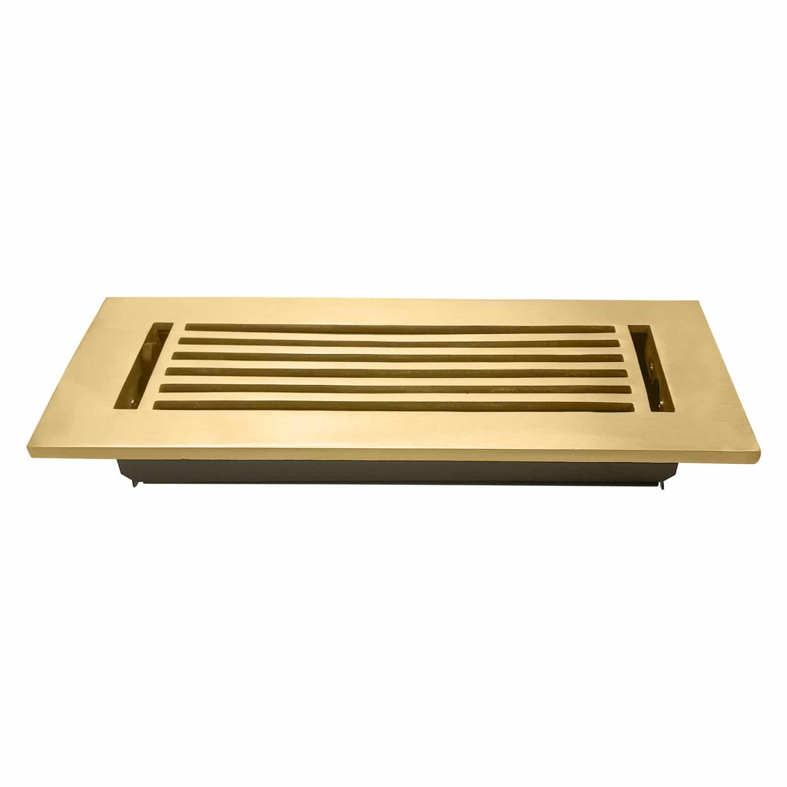 Prima Decorative Hardware Cast Aluminum Floor Register Brushed Gold ...