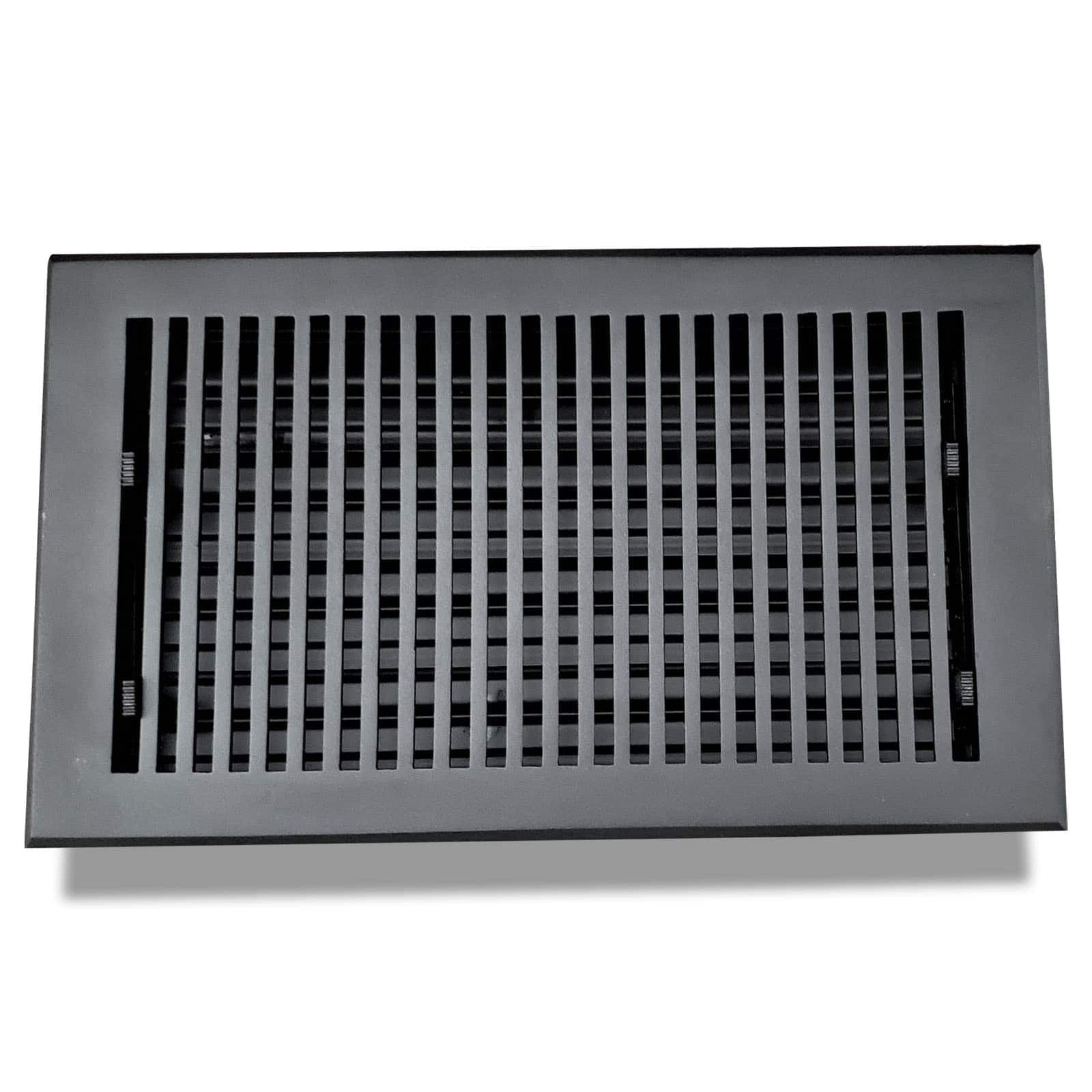 Prima Black Decorative Hardware, 8"x14" Floor Register Air Vent Cover w ...