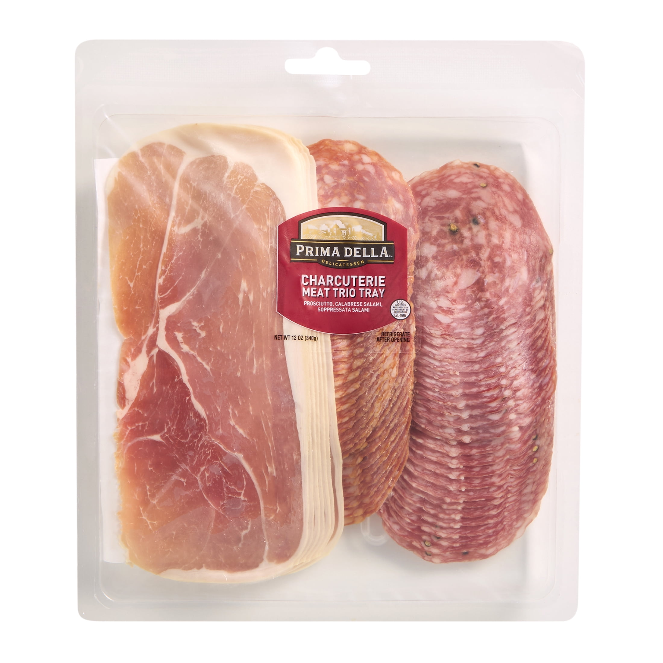 Prima Della Sliced Charcuterie Meat Trio, 12oz Plastic Tray Package ...