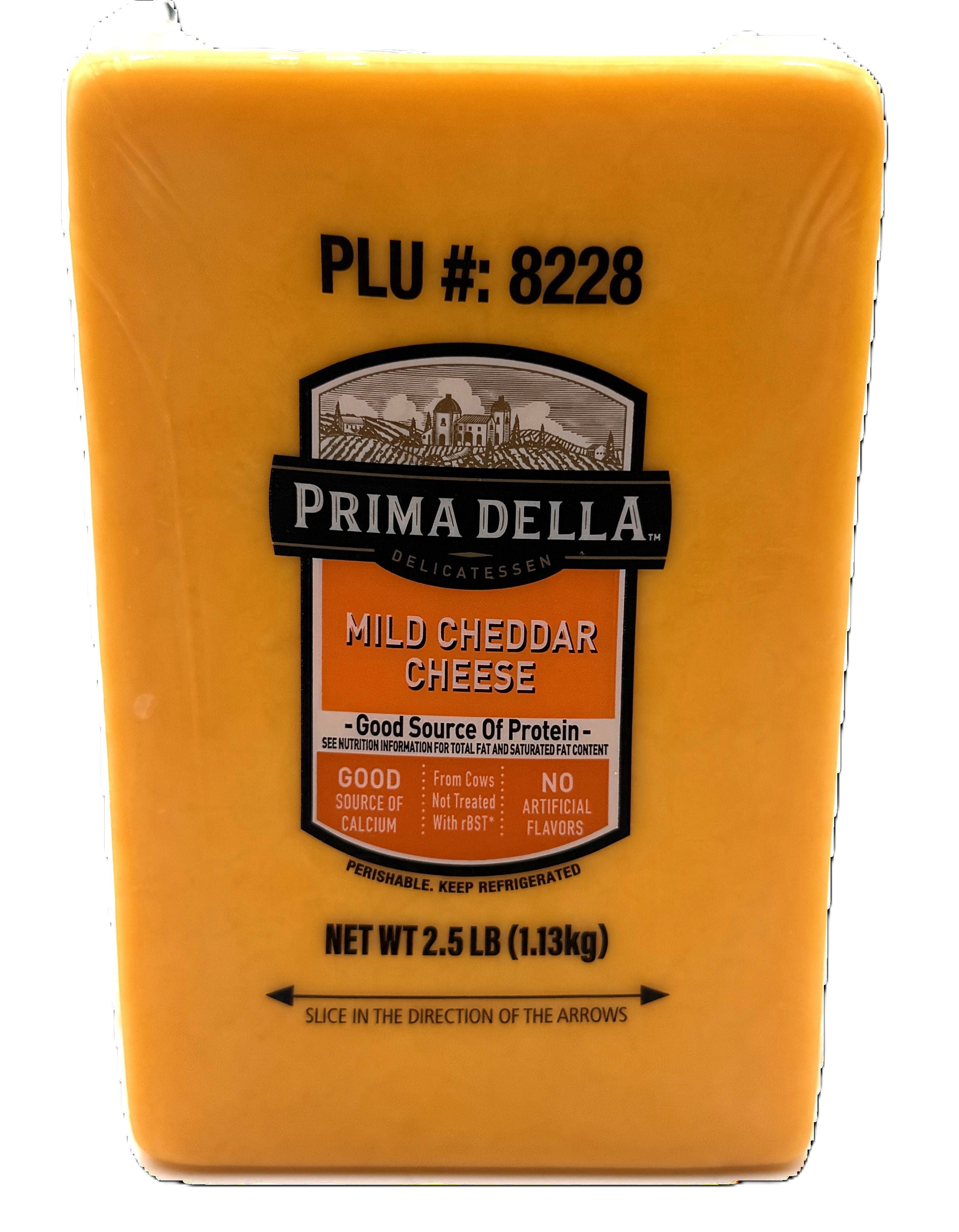 Prima Della Mild Cheddar Cheese Deli Sliced, Melts Easily, Good Source ...