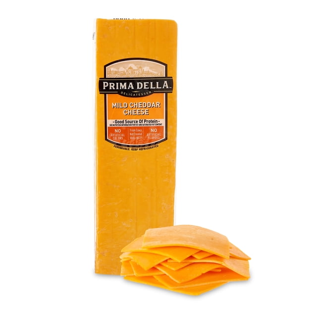 Prima Della Mild Cheddar Cheese, Deli Sliced - Walmart.com