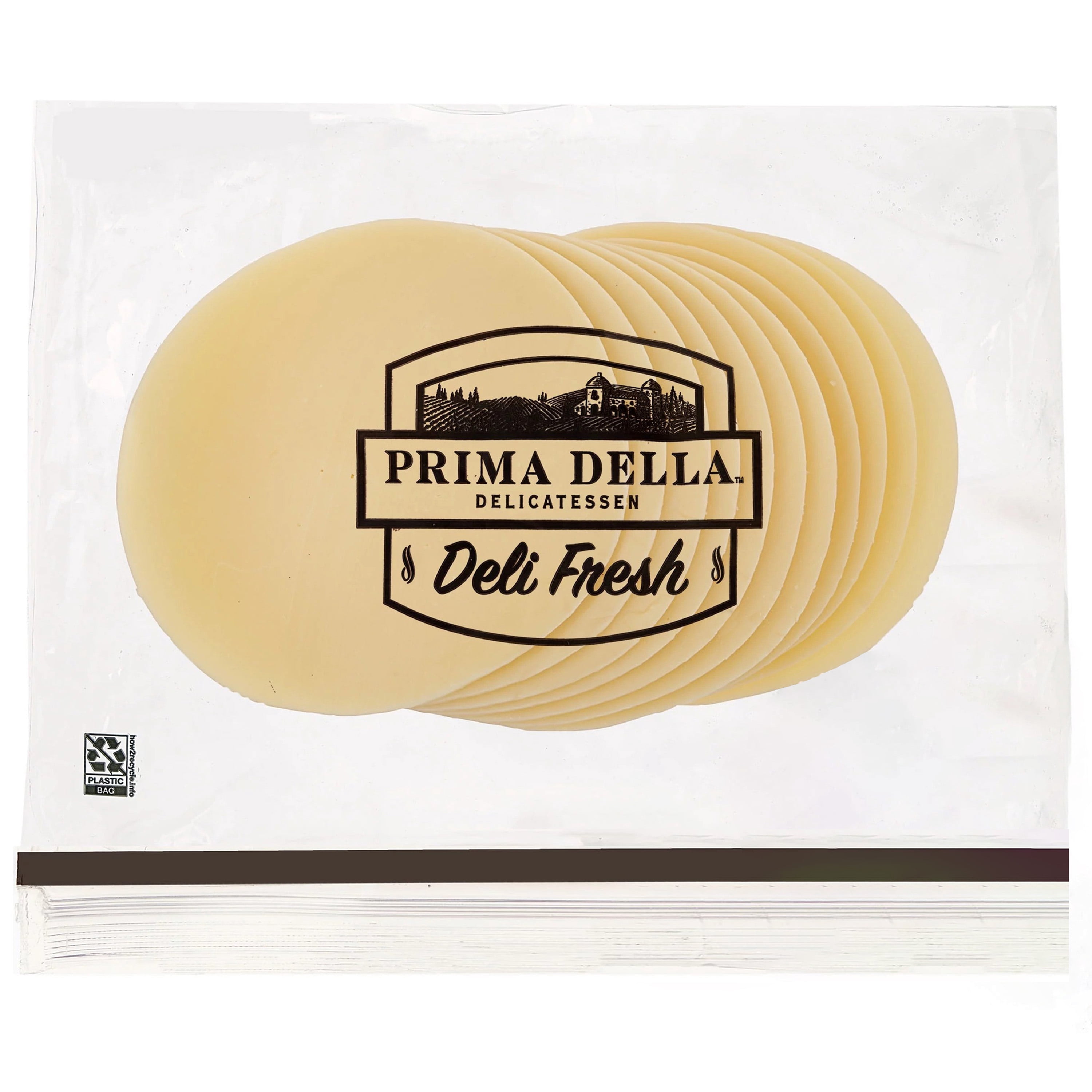 Prima Della Non Smoked Provolone Cheese, Freshly Sliced, Ready to Use ...