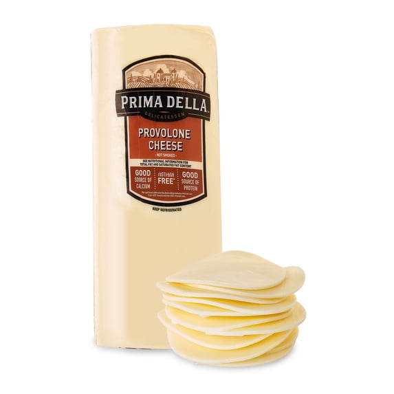 Prima Della Fresh Deli Sliced Provolone Cheese, Refrigerated Bag, Not ...