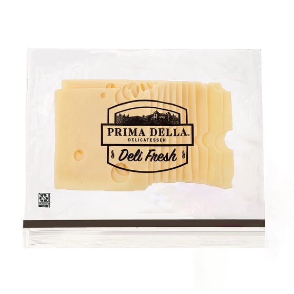 Prima Della Sliced Swiss Cheese Freshly Sliced for Sandwiches Snacks ...