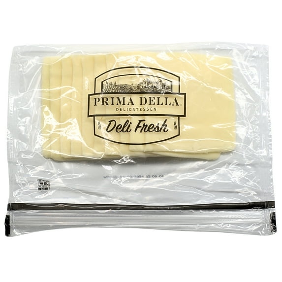 Prima Della Whole Milk Mozzarella Cheese, Sliced (Fresh, Plastic Bag ...