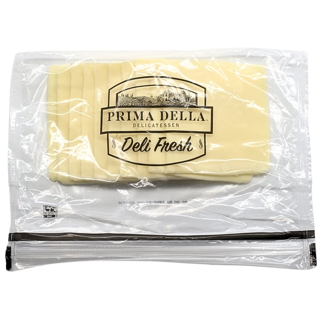 Prima Della Whole Milk Mozzarella Cheese, Sliced (Fresh, Plastic Bag ...
