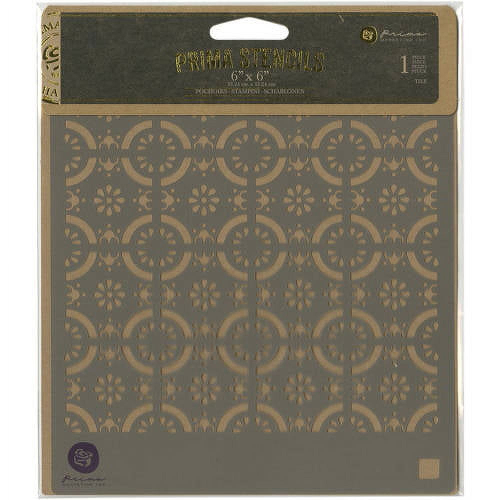 Prima Designer Stencil, 6" x 6" - Walmart.com