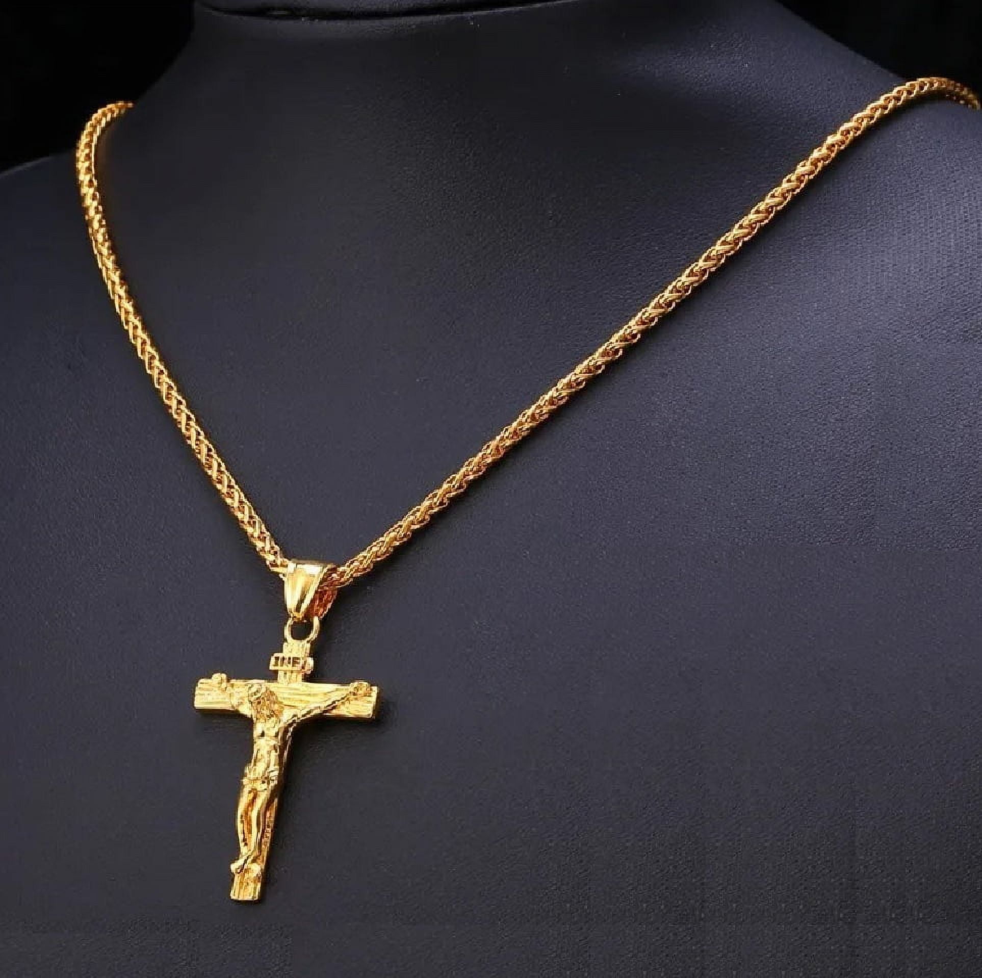 Prima Jewelries 18K Yellow Gold-Plated Prayer Jesus Religious 24-Inches ...