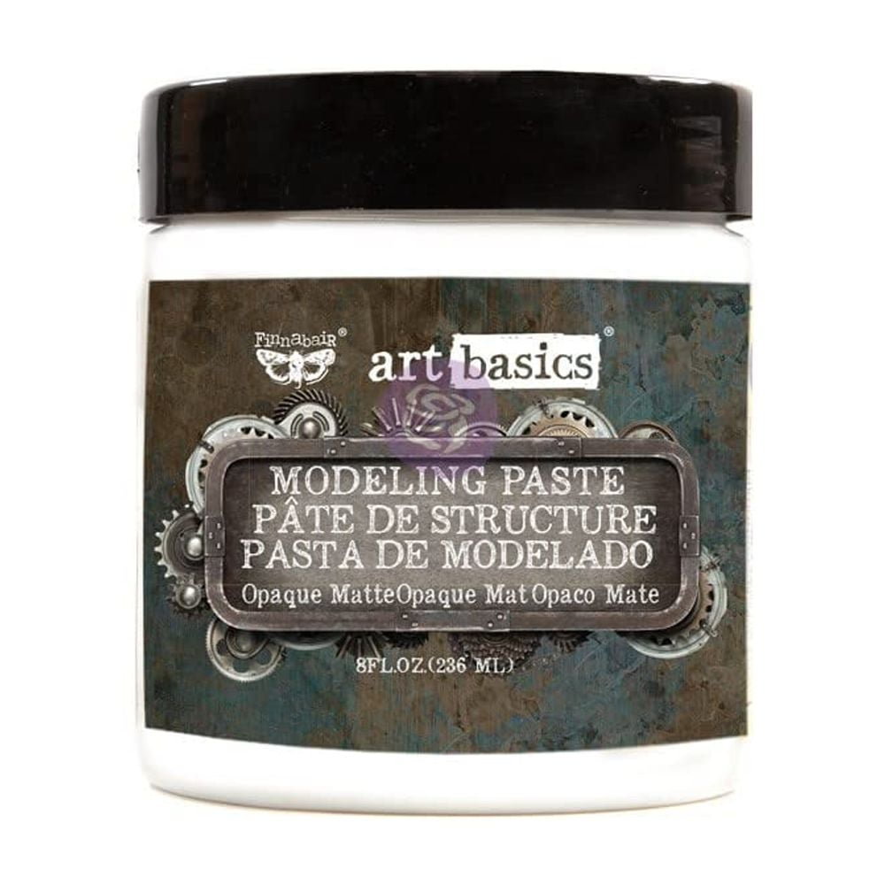 Prima Marketing Art Basics Modeling Paste, 8 Fl. Oz, Opaque Matte C57 ...