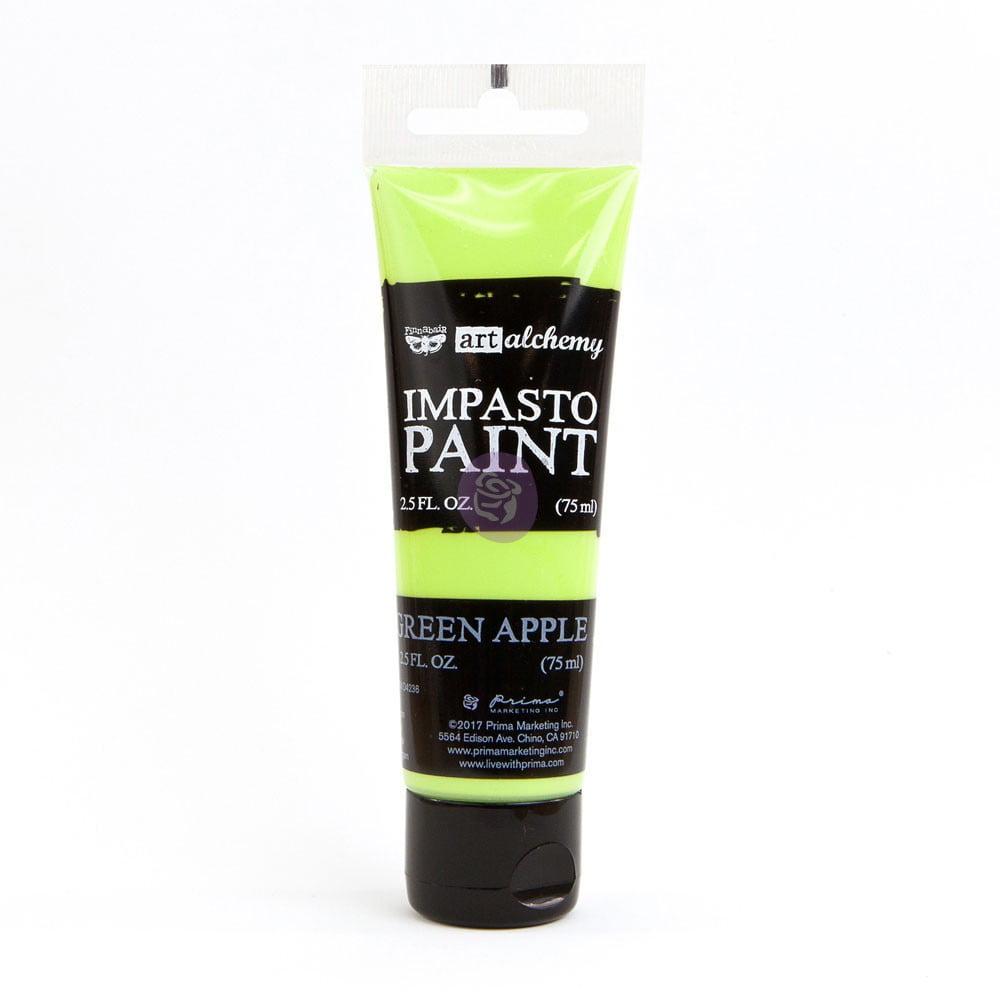 Prima Marketing Inc Art Alchemy - Impasto Paint - Green Apple 2.5 Oz ...