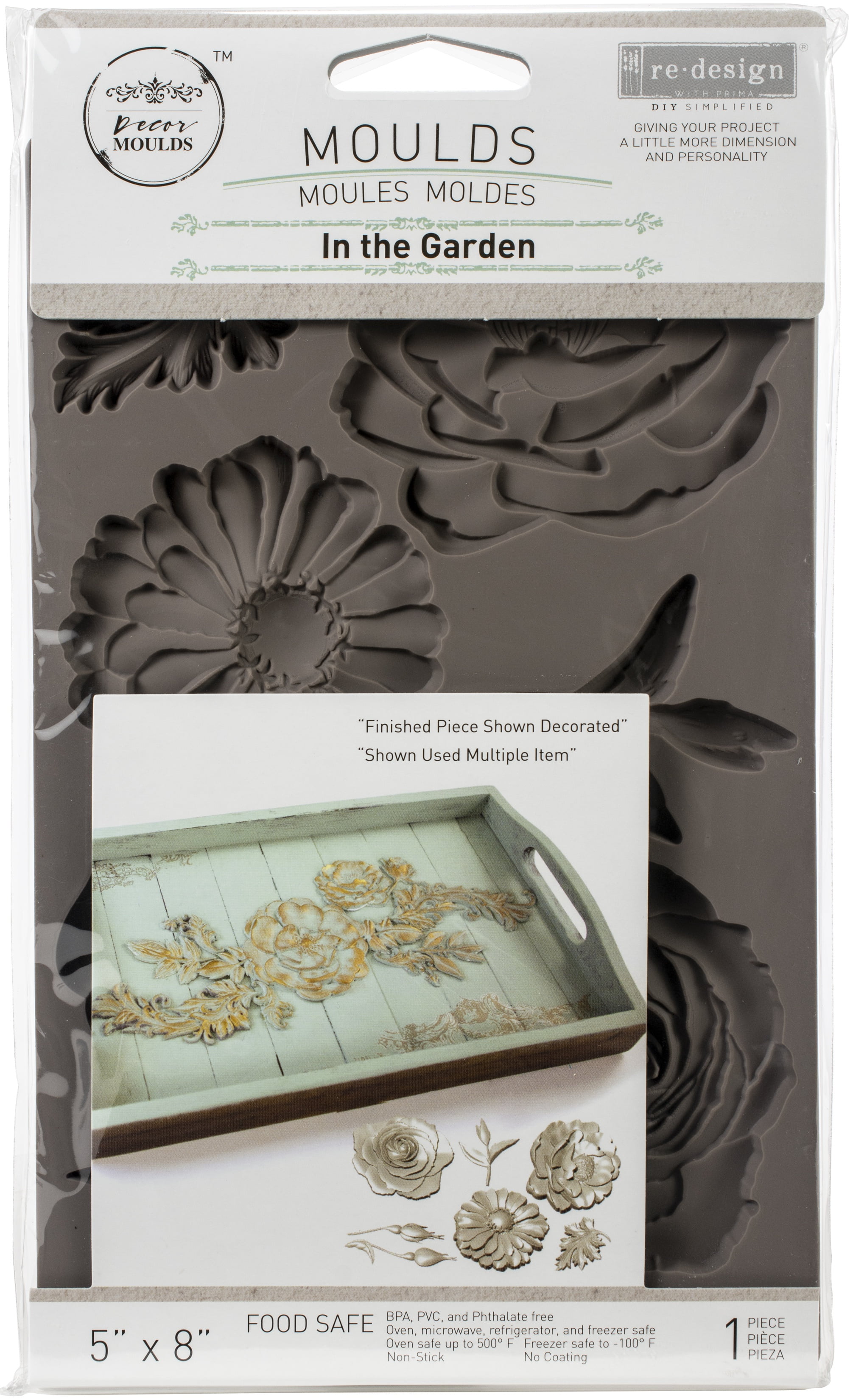 Prima Marketing Re-Design Mould 5"X8"X8mm-In The Garden - Walmart.com