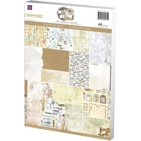 Prima Marketing Single-Sided Paper Pad A4 48/Pkg-Lifetime, 16 Designs/3 ...