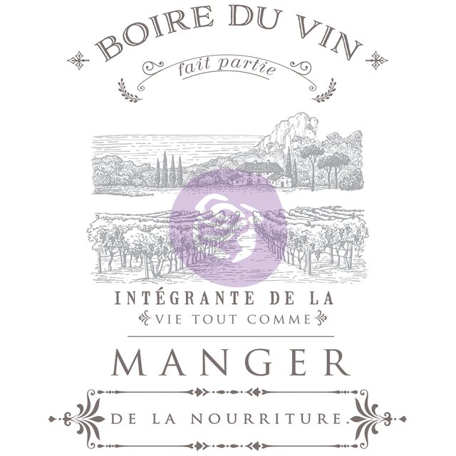 Prima Re-Design Decor Colored Transfer-Boire Du Vin 27.5"X33.5 ...