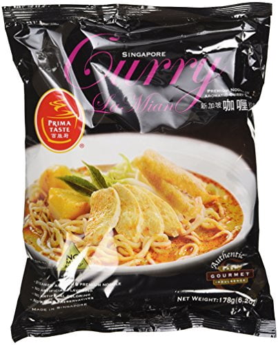 Prima Taste Curry La Mian, Singapore, 178g/6.2oz,(Pack of 12) - Walmart.com