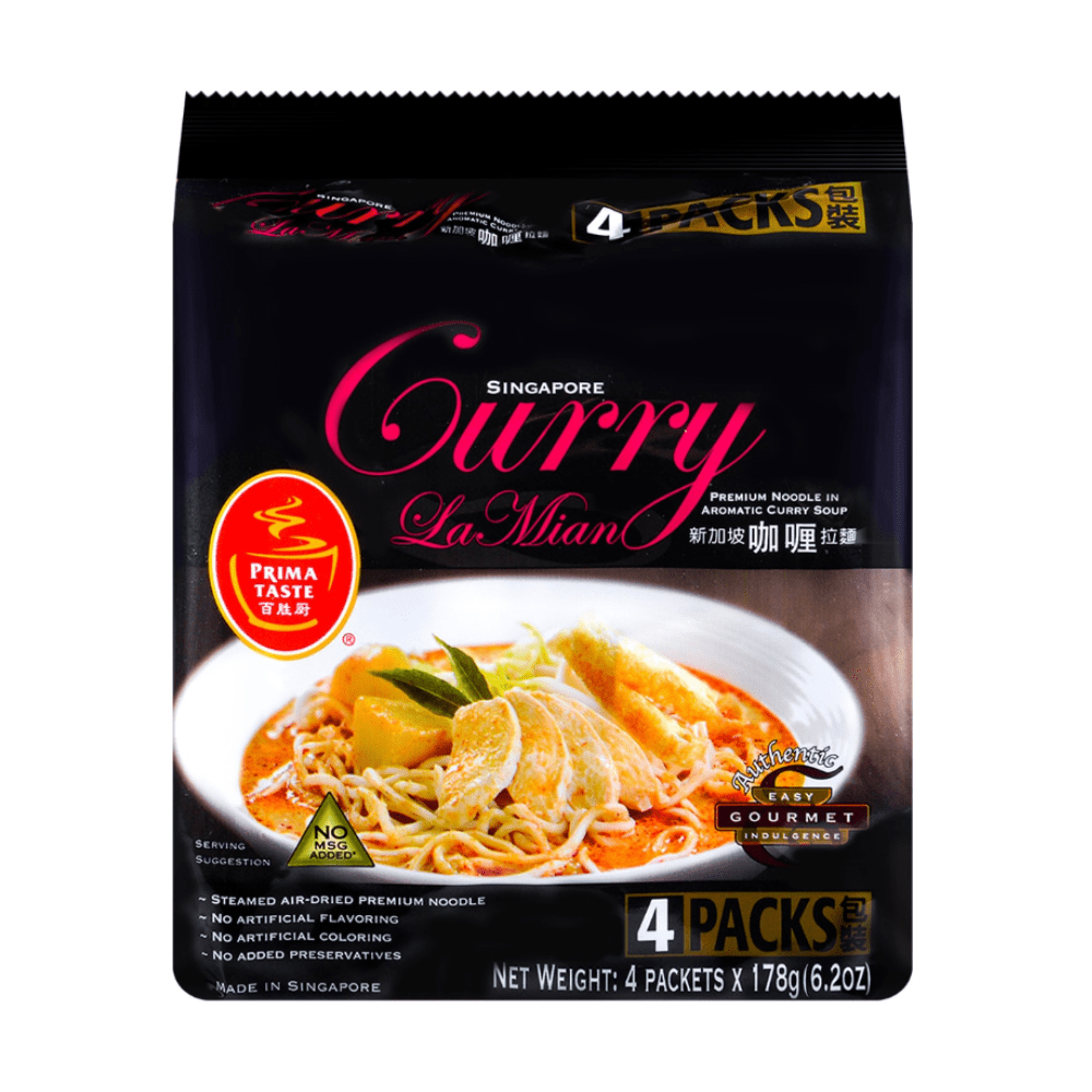 Prima Taste Premium Singapore Curry La Mian Noodle Soup, Steamed Air ...