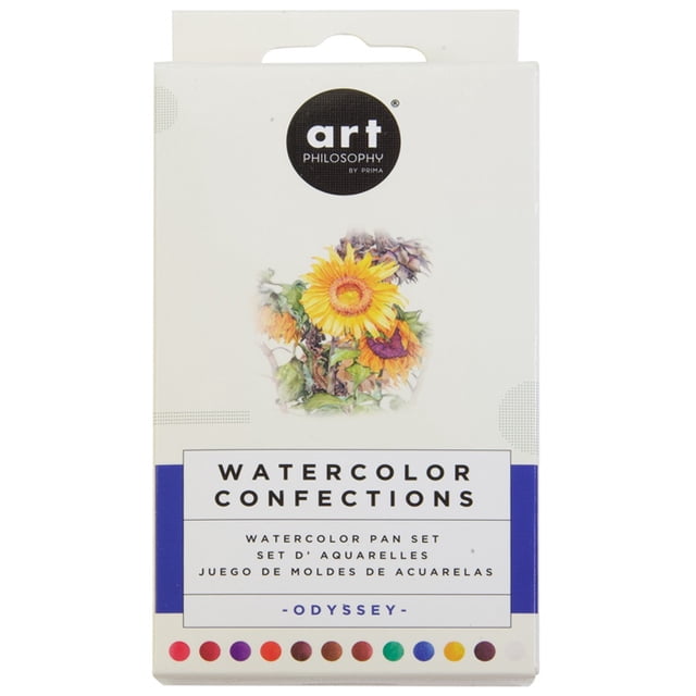 Prima Watercolor Confections Watercolor Pans 12/Pkg-Odyssey - Walmart.com