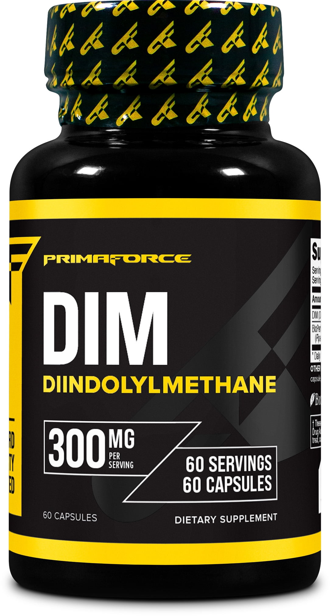 PrimaForce DIM (Diindolylmethane) Supplement 300mg, 60 Capsules ...