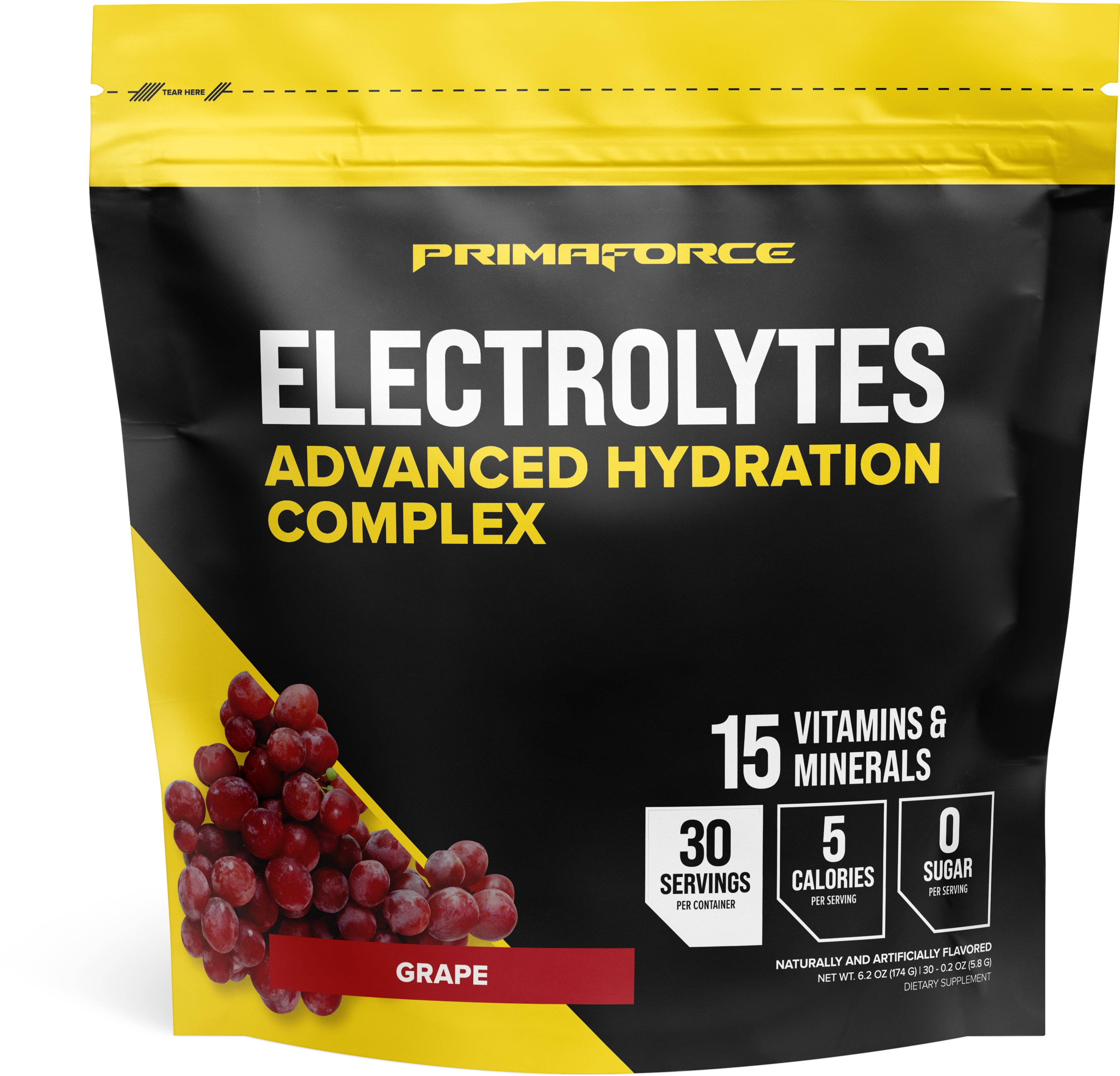PrimaForce Electrolytes Advanced Hydration Complex Packets (30 Servings ...