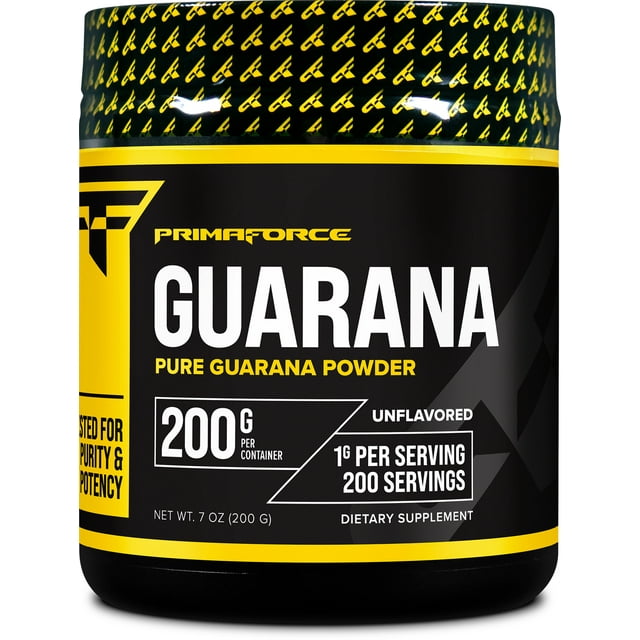 PrimaForce Guarana Powder - 200g Unflavored Pure Guarana - 200 Servings ...