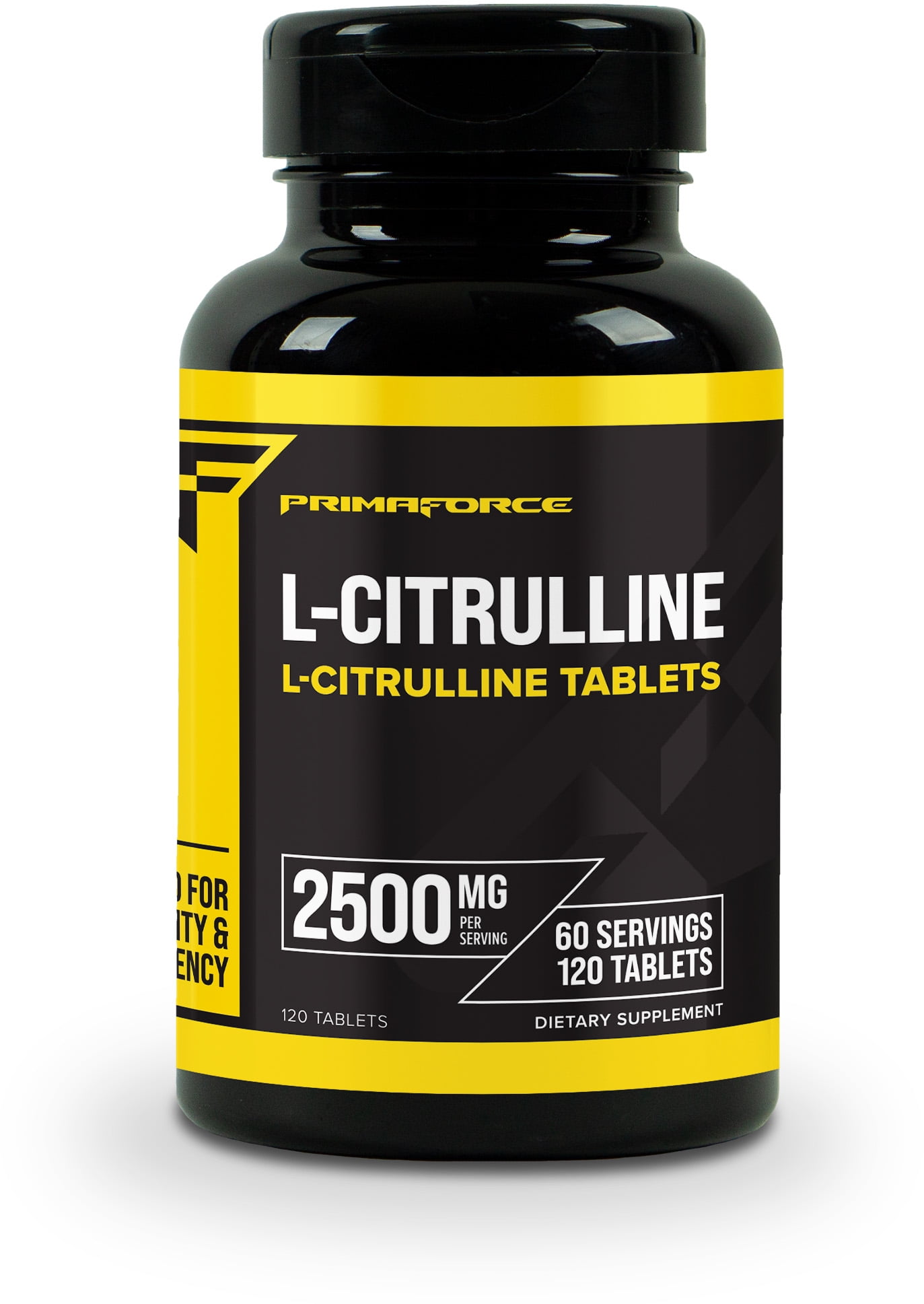 PrimaForce L-Citrulline Pills, 2500mg, 120 Tablets, 60 Servings, Non ...