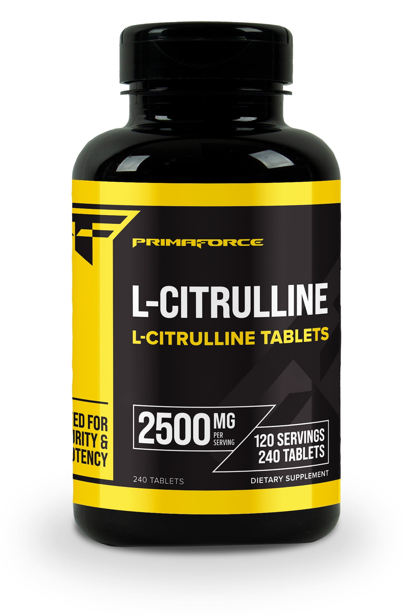 PrimaForce L-Citrulline Supplement, 2500mg, 240 Tablets, 120 Servings ...