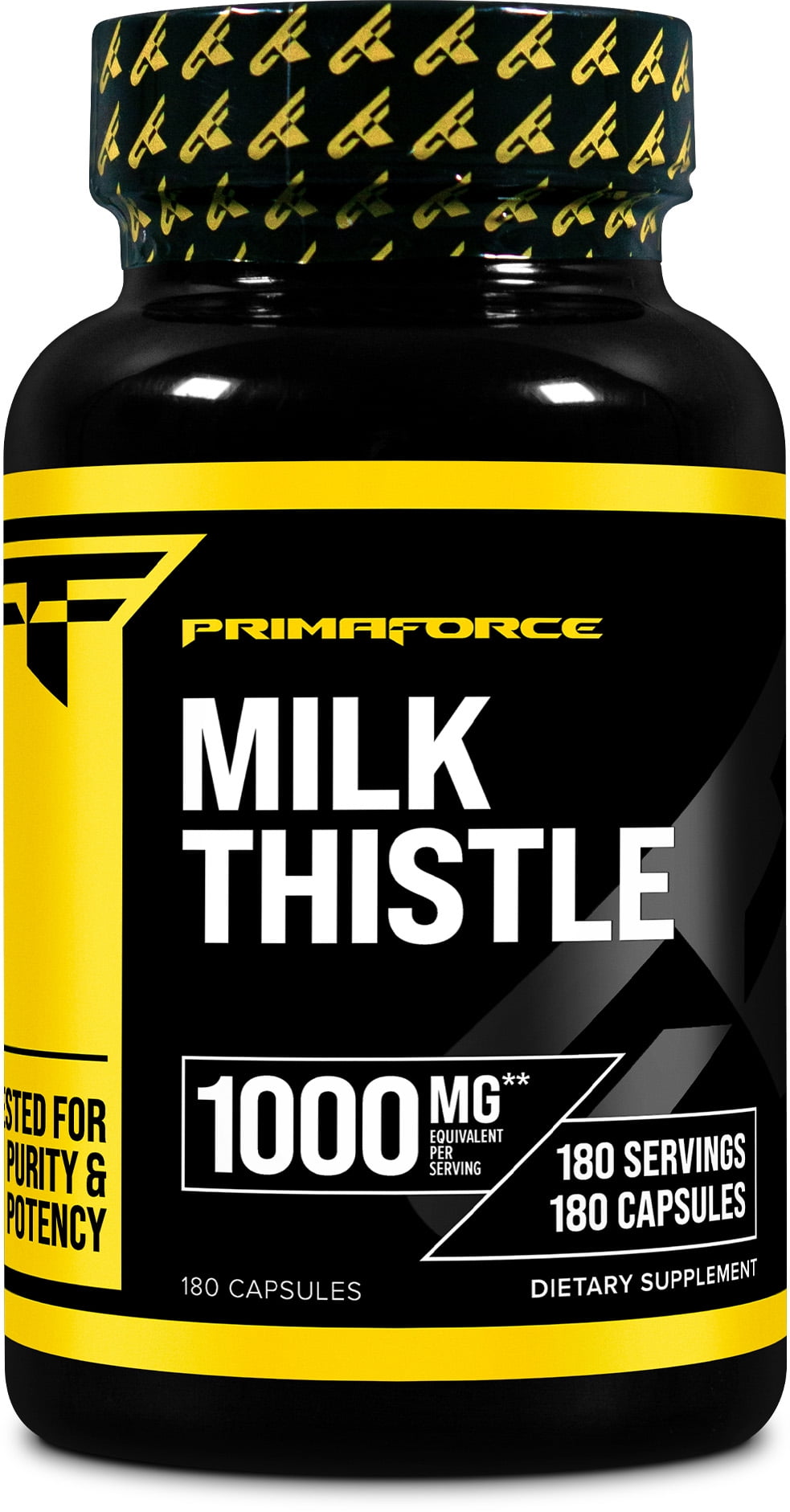 PrimaForce Milk Thistle 180 Capsules 1000mg Equivalent - Gluten Free ...